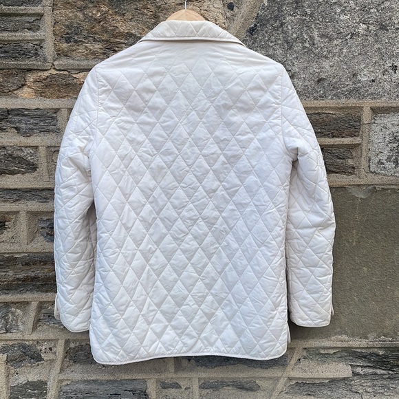 Coach | Jackets & Coats | Coach Womens Class Quilted Offwhite Button ...